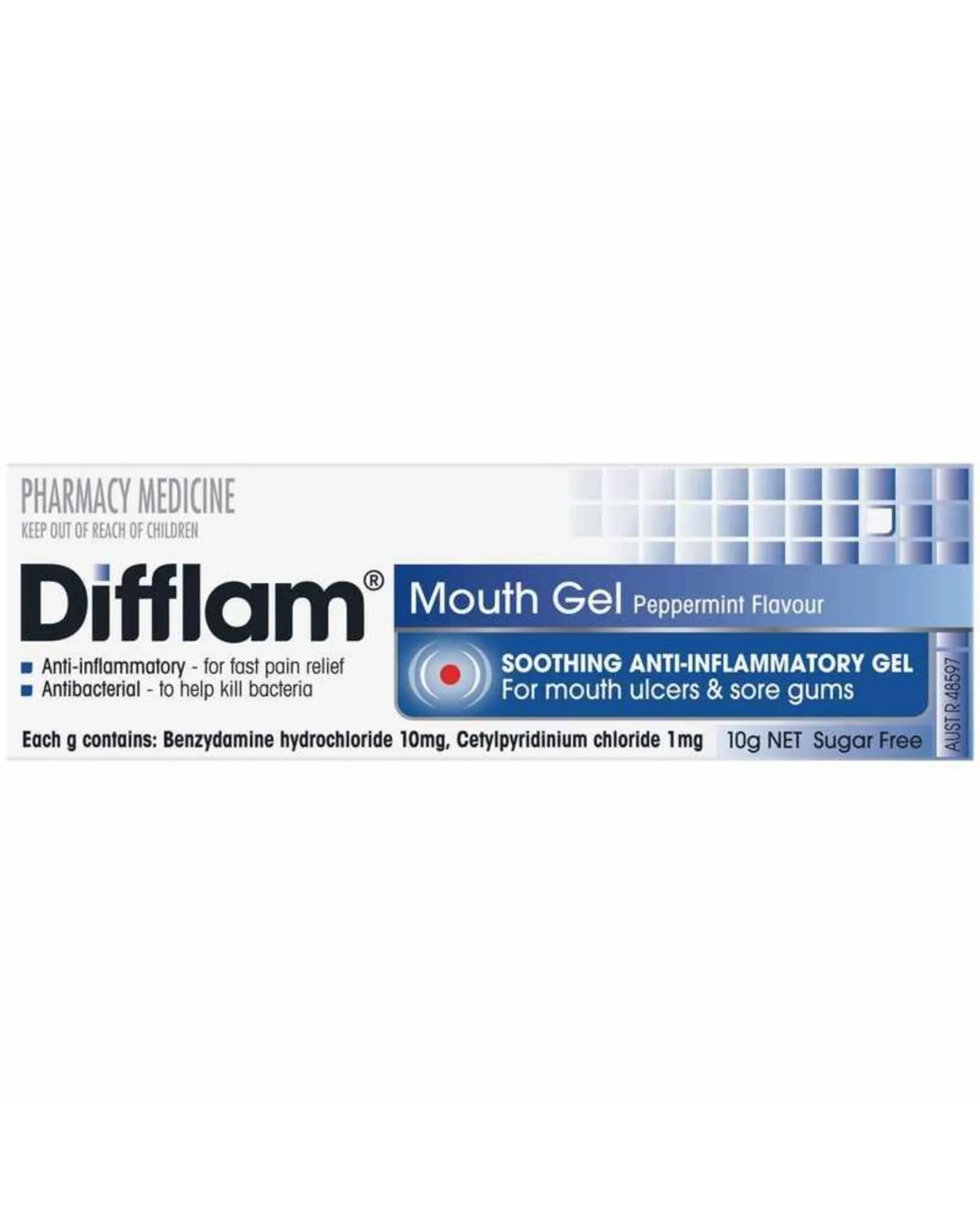 Difflam Mouth Gel 10g – Life Pharmacy Meadowbank