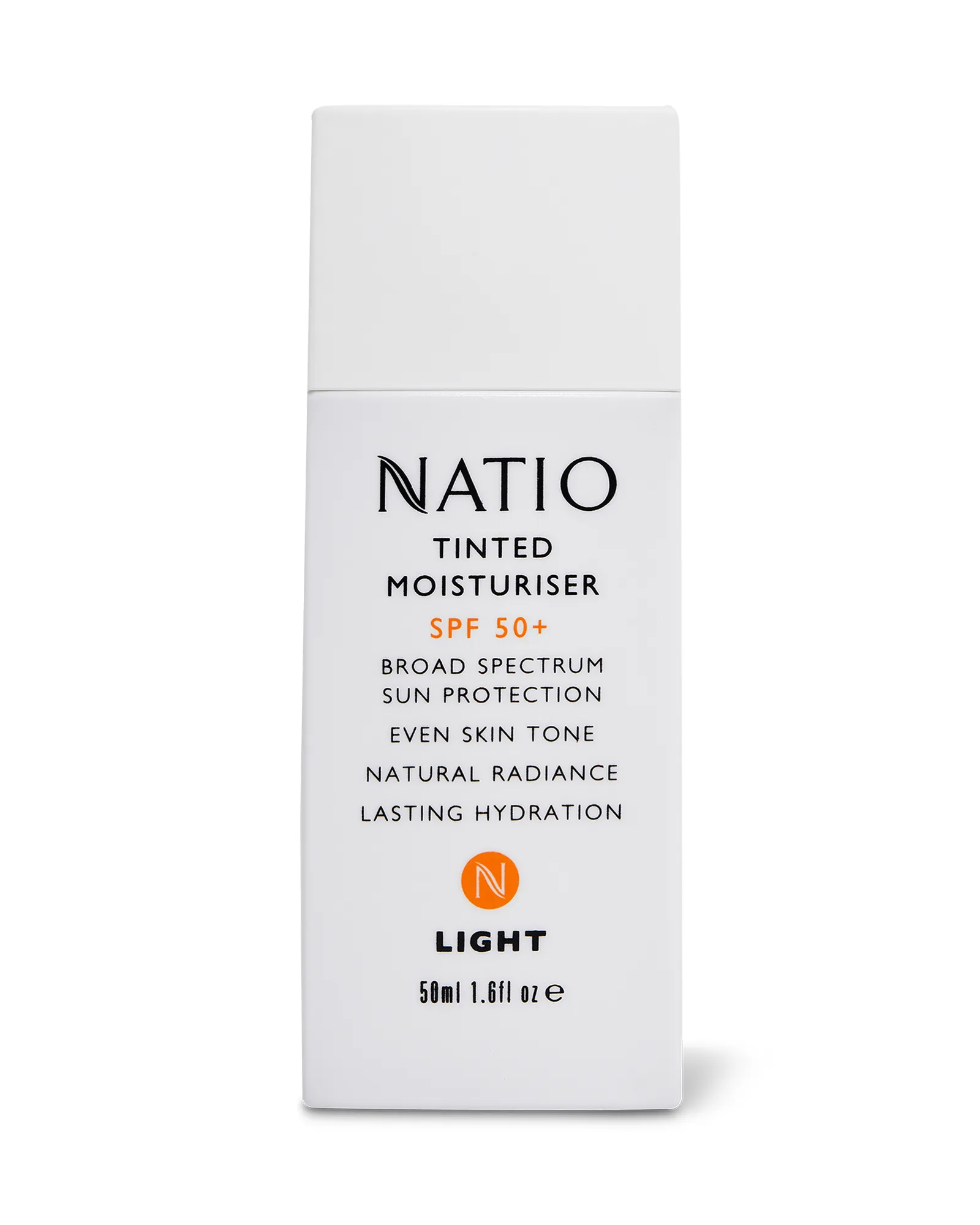 Natio Tinted Moisturiser SPF 50+ Light 50ml – Life Pharmacy Meadowbank